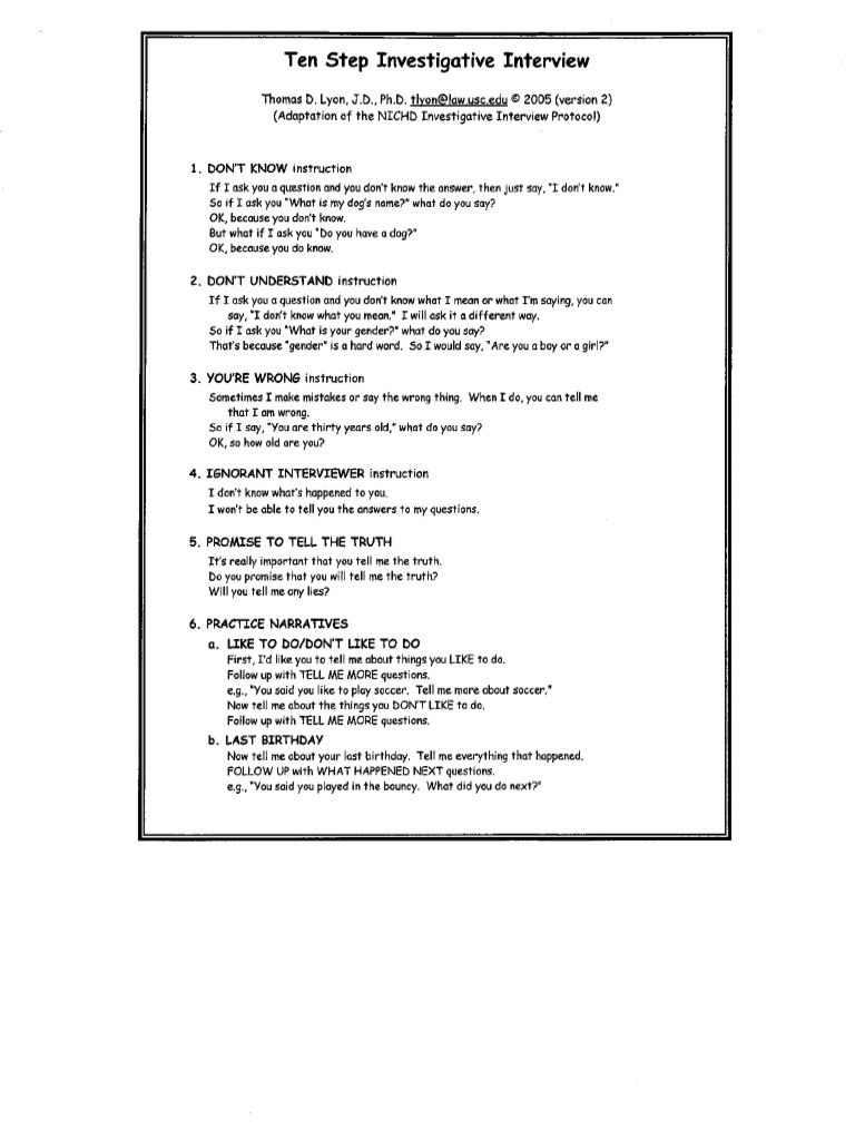 Lyon 10 Steps Handout | PDF