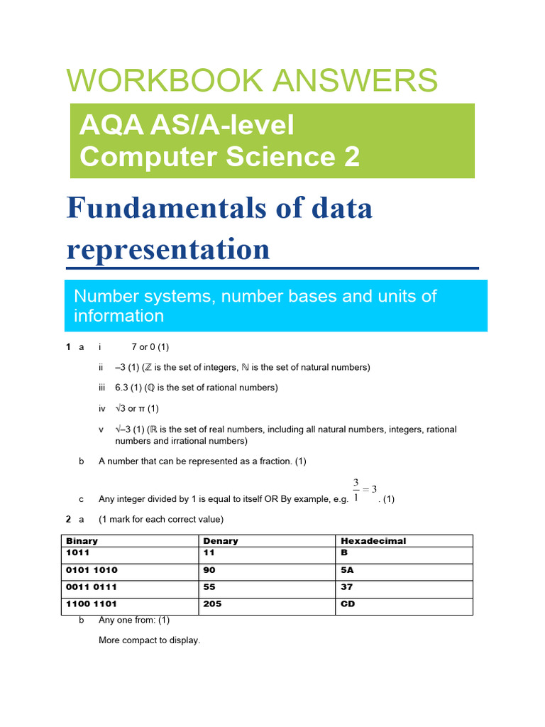 AQA Comp Sci WB2 Answers Ms | PDF | Java Virtual Machine | Computer ...