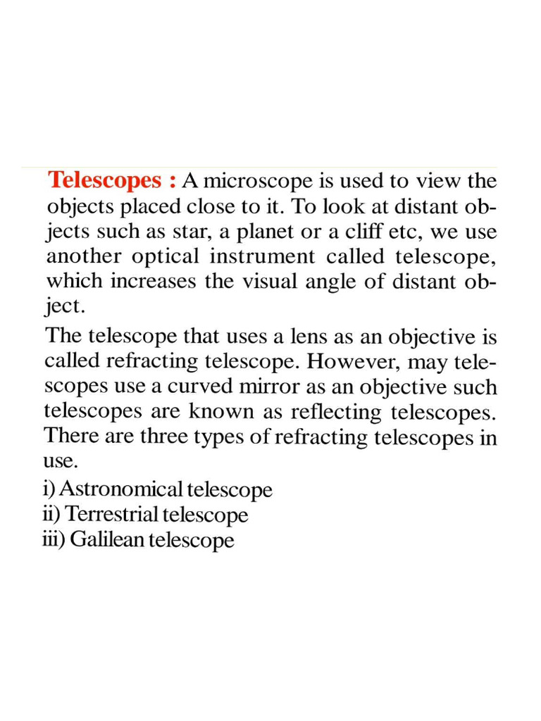 Telescopes | PDF