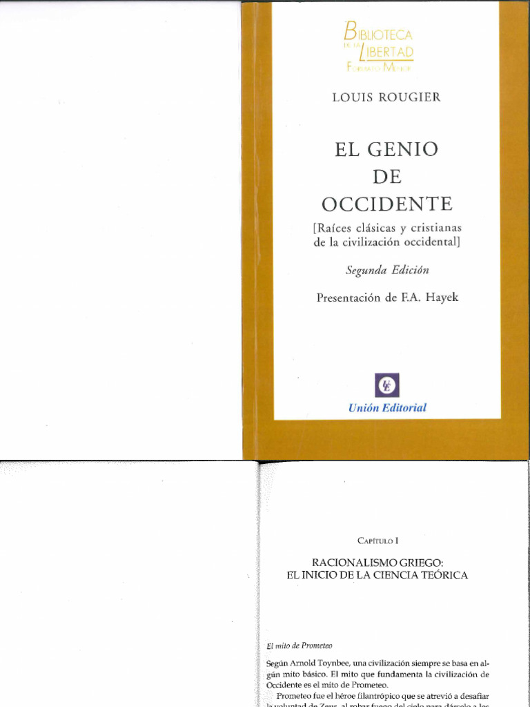 EL GENIO DE OCCIDENTE-Rougier | PDF