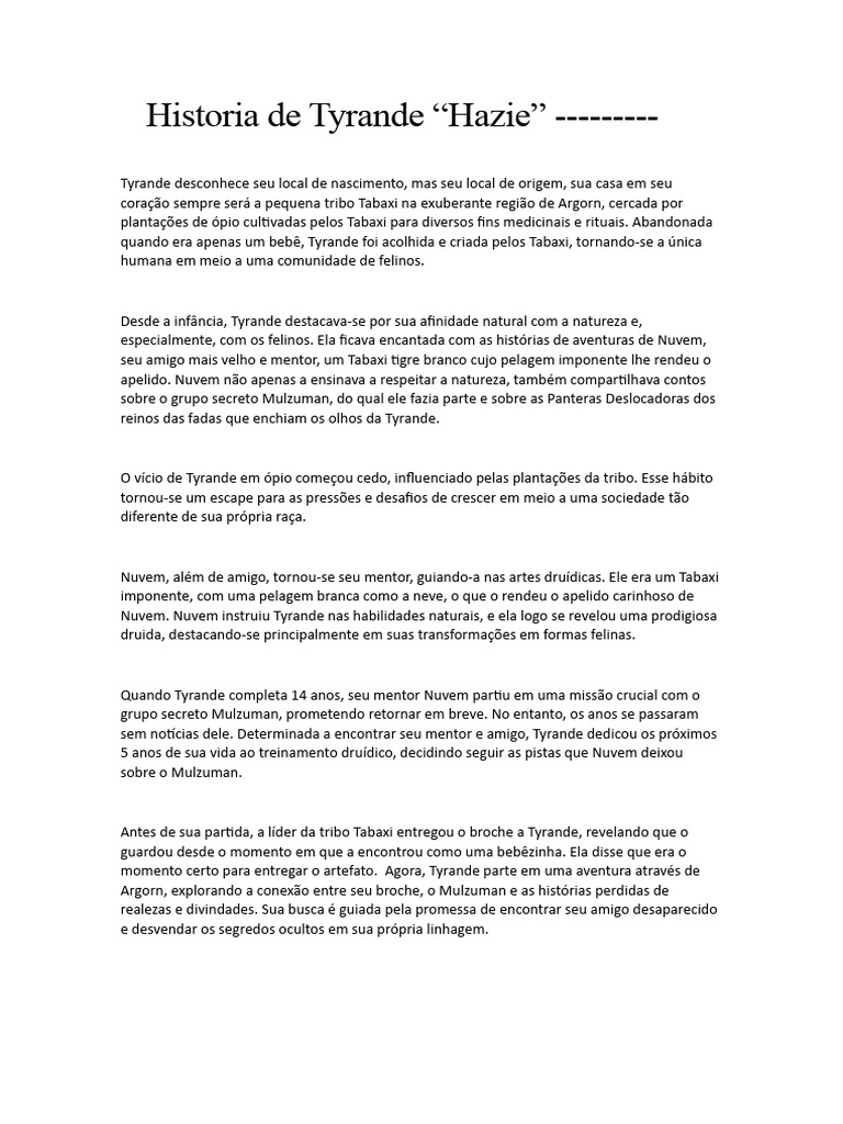 Historia De Tyrande Pdf