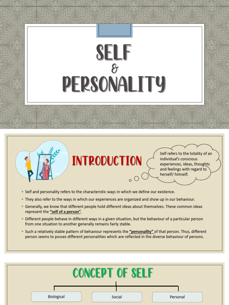Self and Personality (Xii - D) | PDF | Self Esteem | Self Efficacy