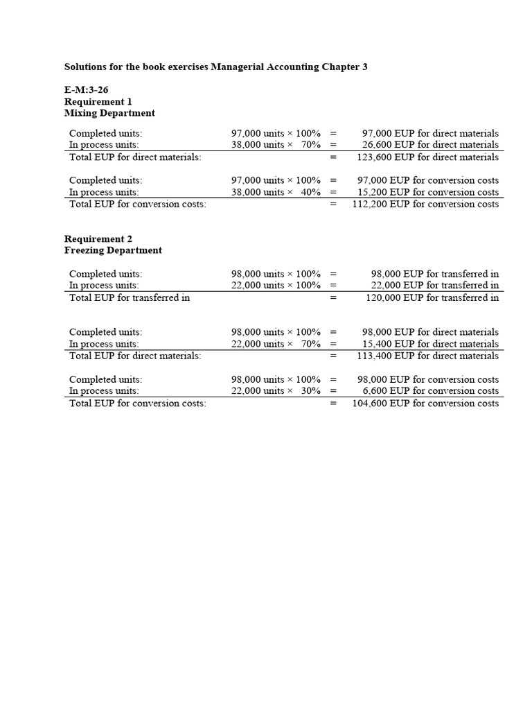 Managerial Accounting Chapter 3 Solutions | PDF | Inventory | Logistics