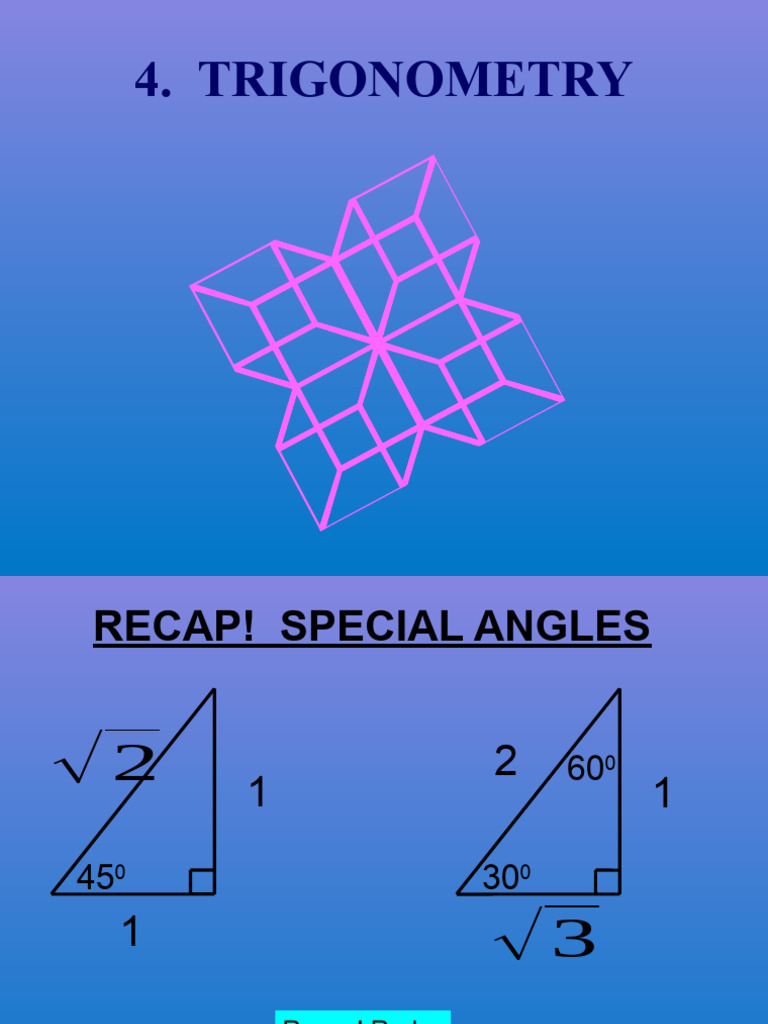 GR 12 Trigonometry | PDF | Trigonometry | Mathematical Objects
