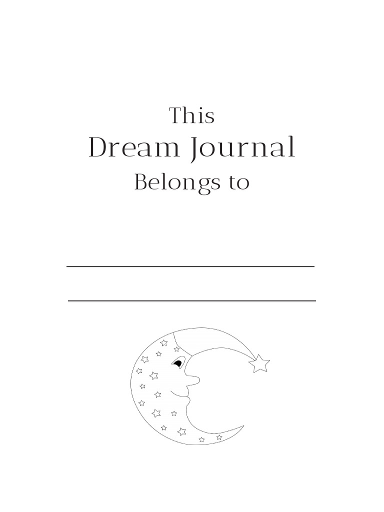 Dream Journal Pdf Pdf Dream Nightmare