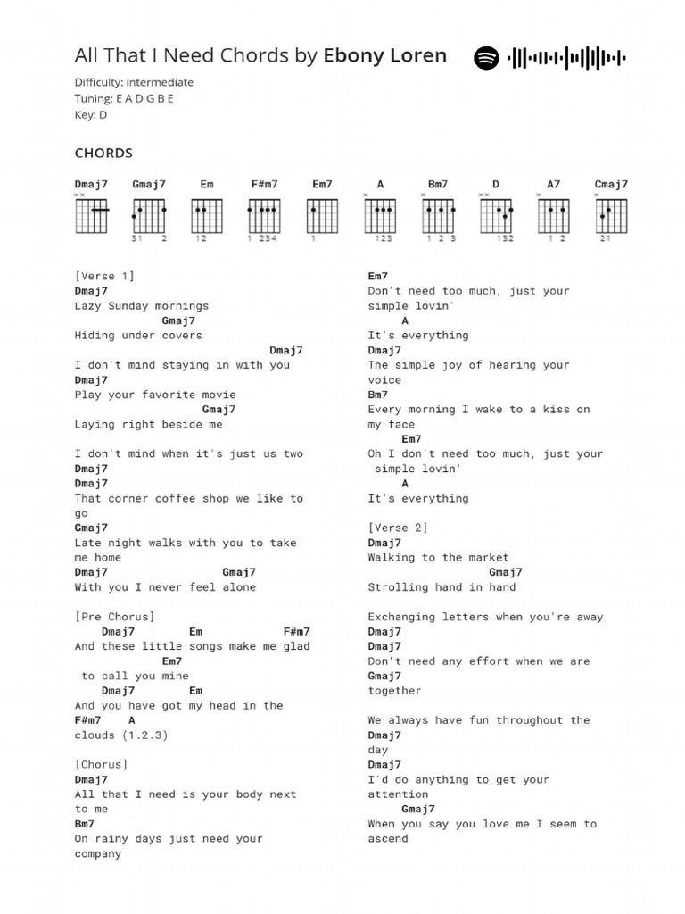 All That I Need | PDF