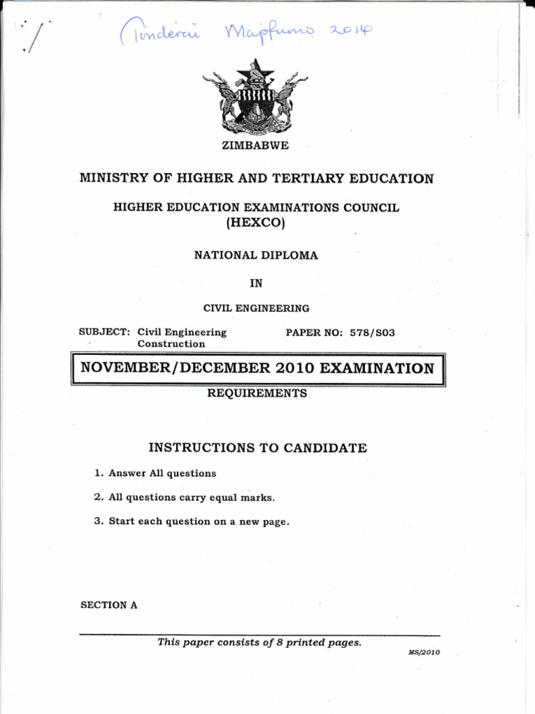 CEC Past Exam Paper | Download Free PDF | Concrete | Construction Aggregate