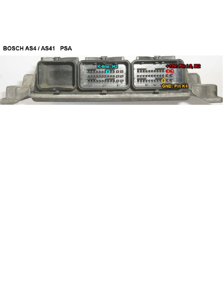 Bosch As4 Psa Main Connector | PDF