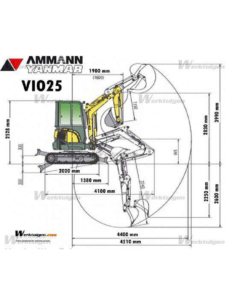 Gegevens Yanmar Vio25 | PDF