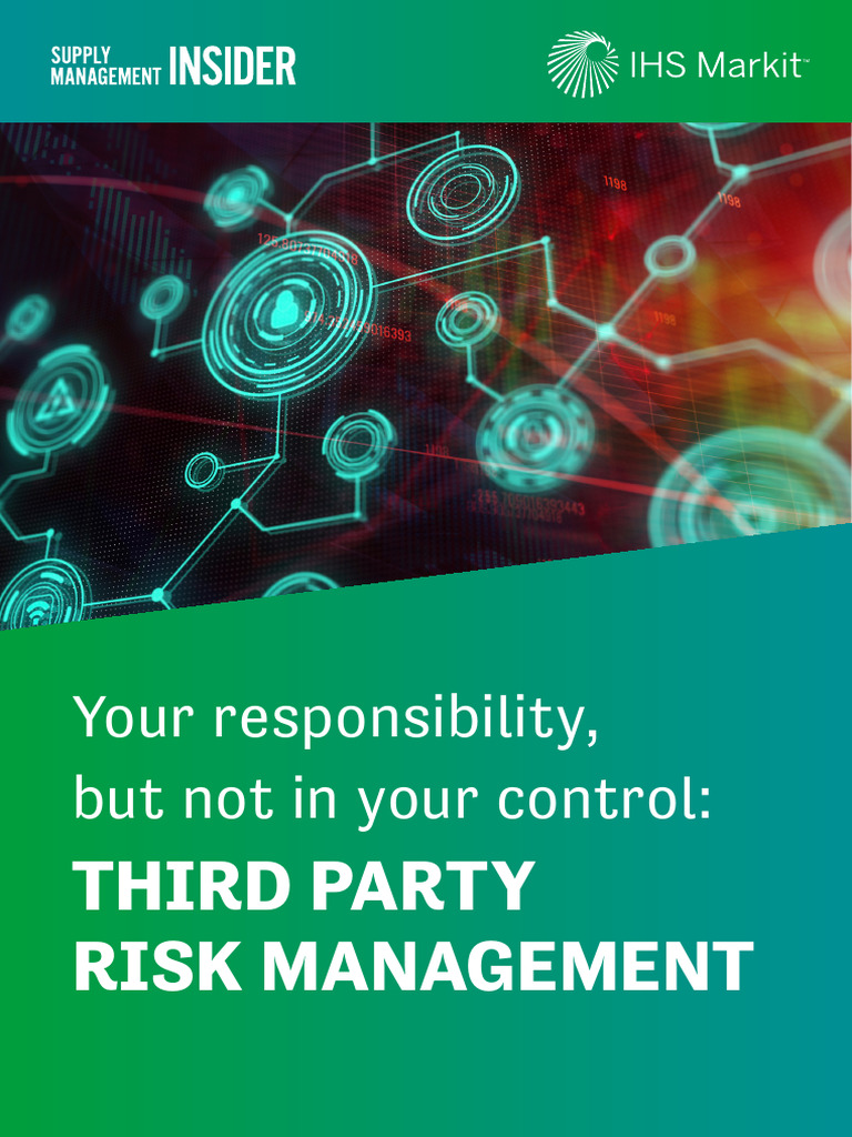 SM Report TPRM v4 | PDF | Outsourcing | Risk Management