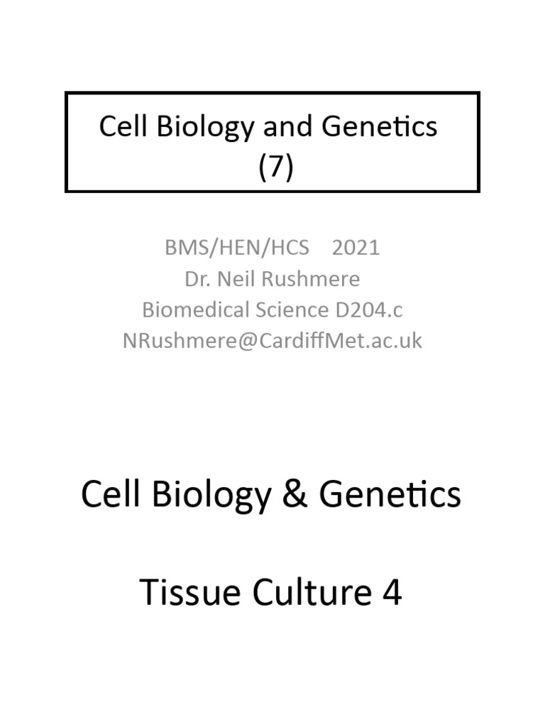 Cell Biology and Genetics L7 2021 With Some Notes | PDF | Cell Potency ...