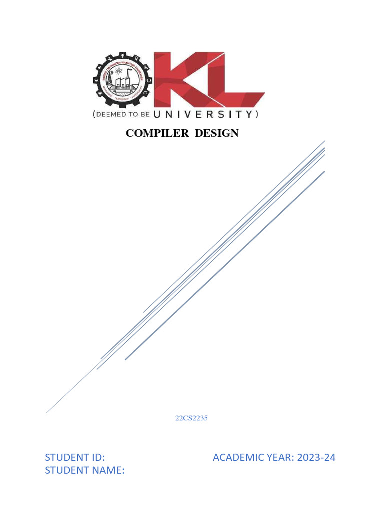 CD Work Book-Even Sem 2-0-2-0 | PDF | Parsing | Computer Programming