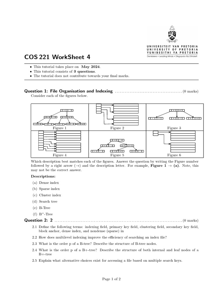 COS 221-Worksheet4 | Download Free PDF | Algorithms And Data Structures | Data