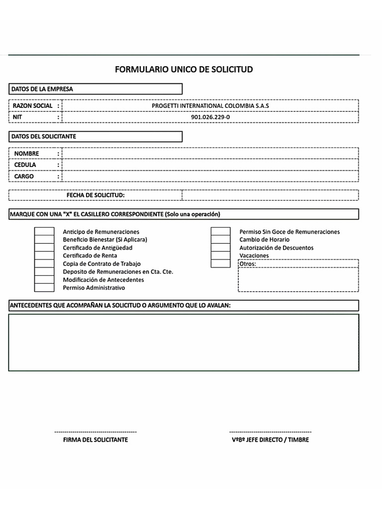 Formato de Permisos | PDF