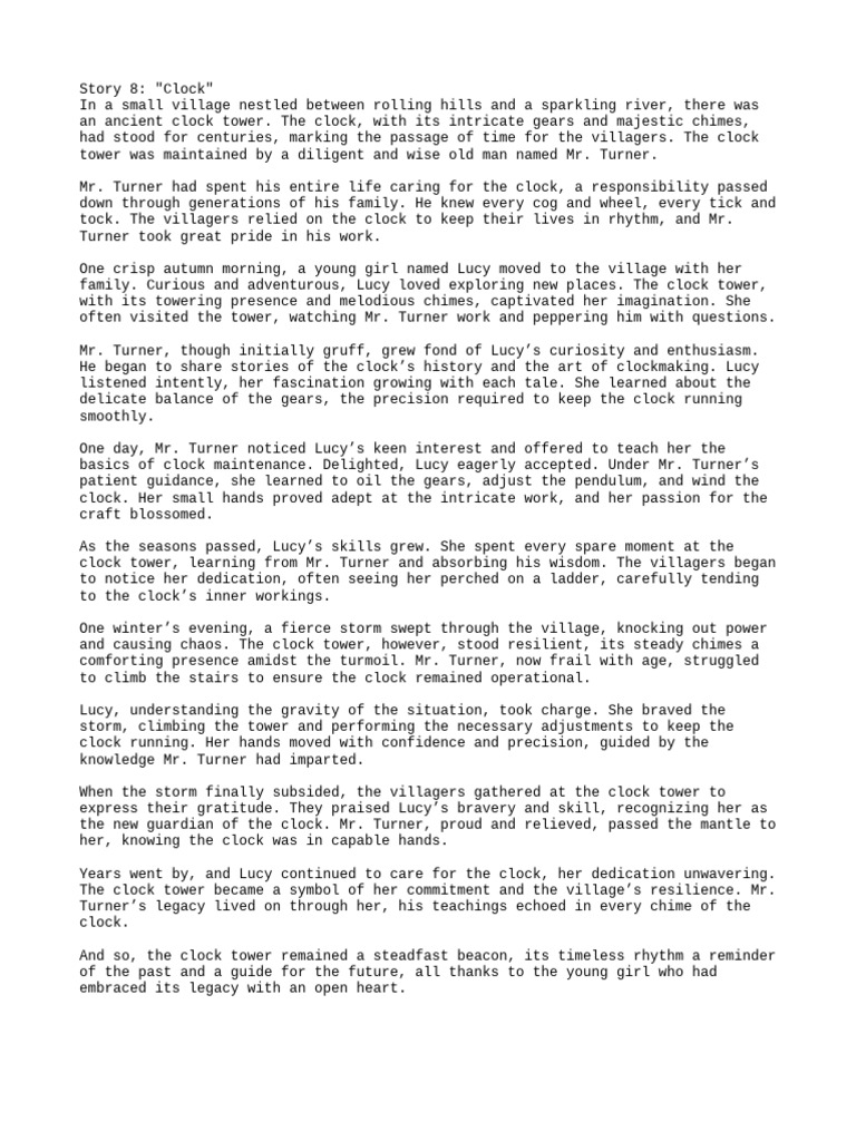 Story 8 Clock | Download Free PDF | Clock Story 8 Clock | Download Free PDF | Clock