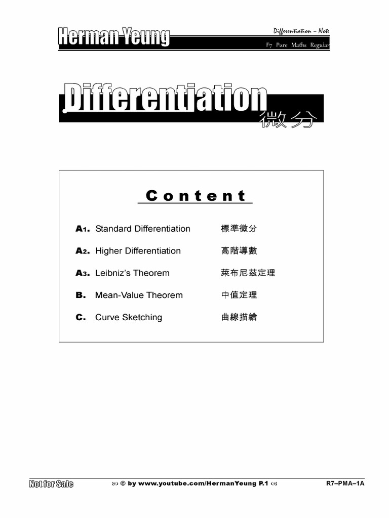 Herman Yeung CH 09 Differentiation Student Download-1 | PDF