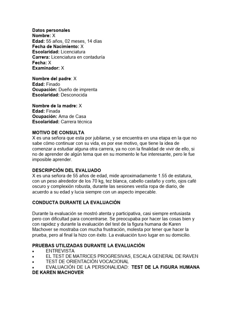Diagnostico de Pruebas Psicometricas | Descargar gratis PDF | Cociente de inteligencia ...