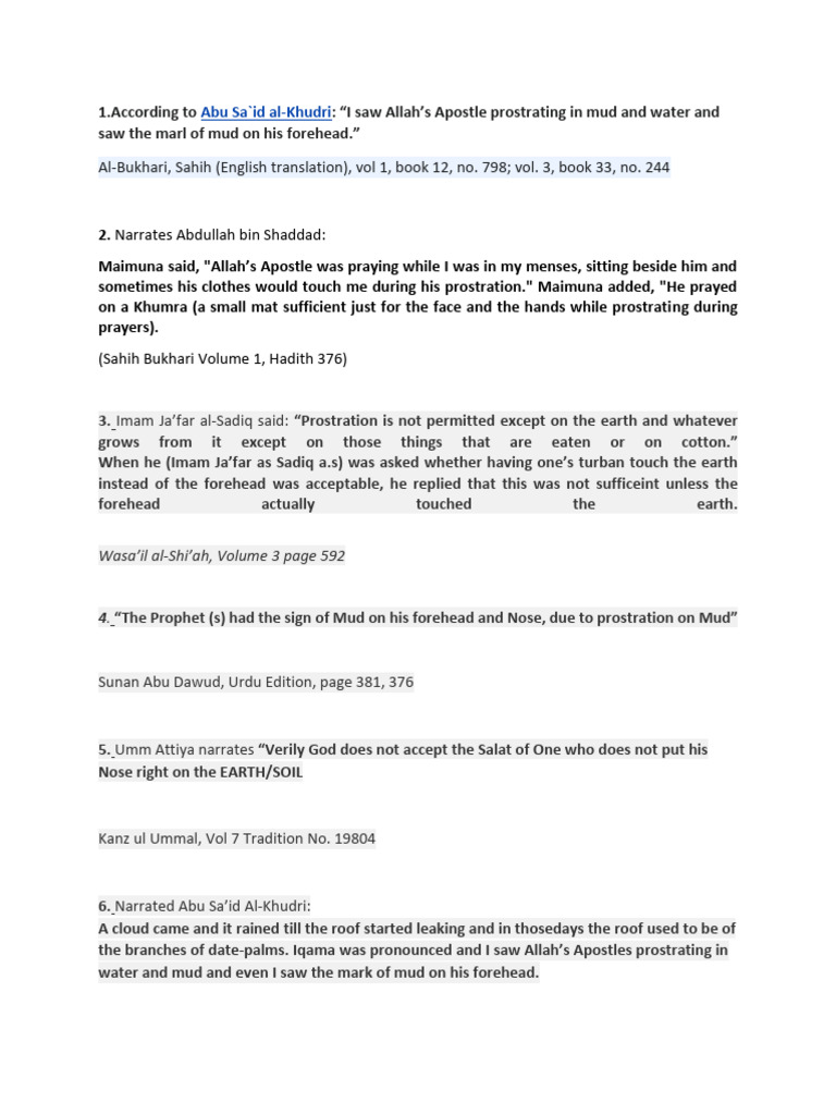 SAJDAH | PDF | Semitic Words And Phrases | Islamic Branches