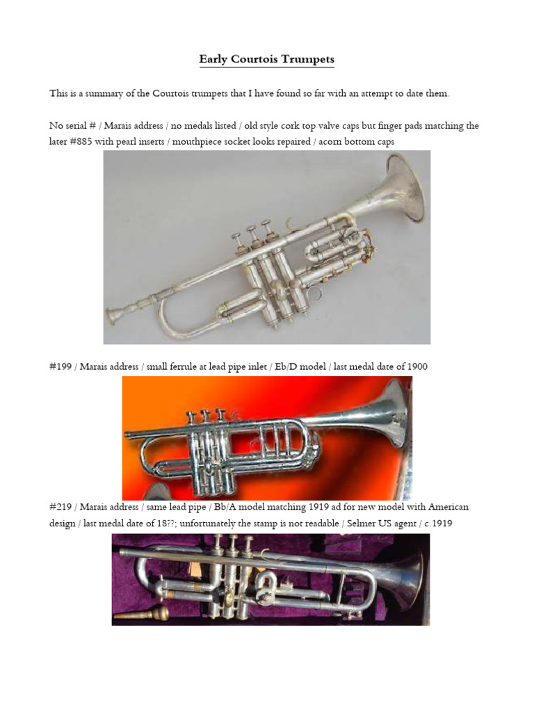 Courtois Trumpets | PDF | Home & Garden | Art