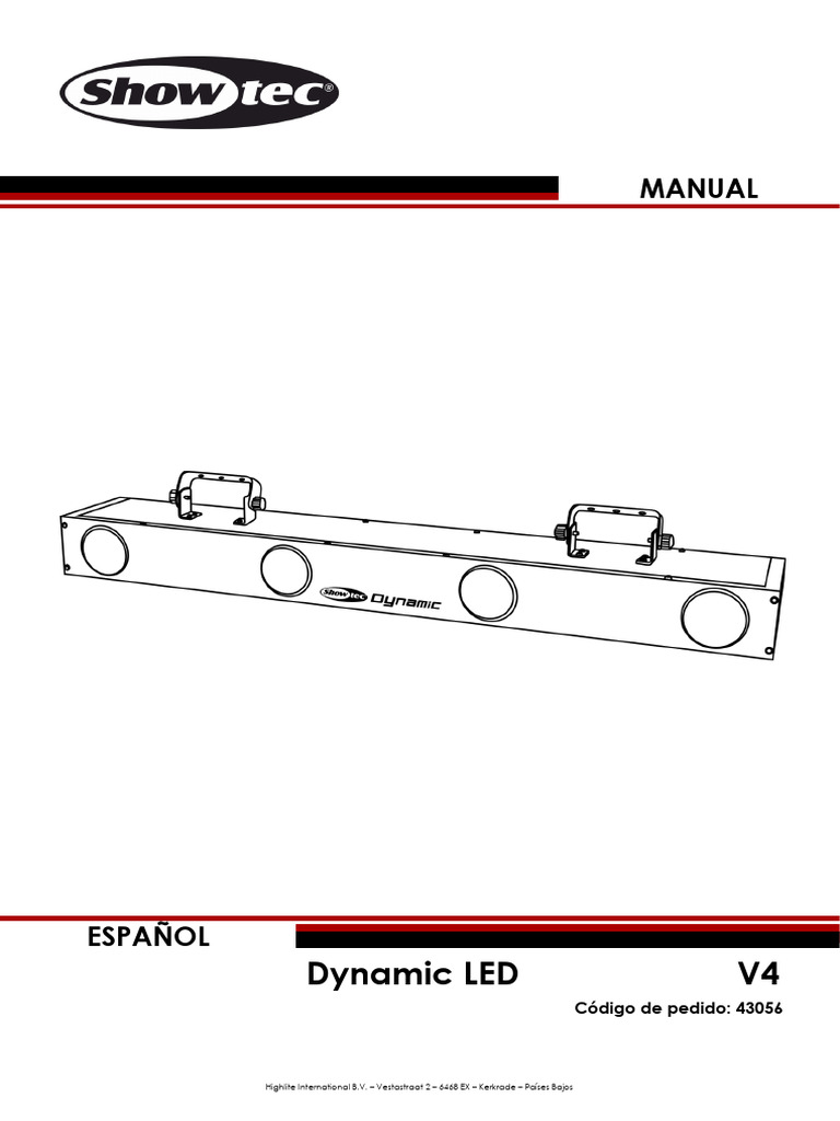 Showtec Dynamic Led | PDF | Diodo emisor de luz | Conector eléctrico