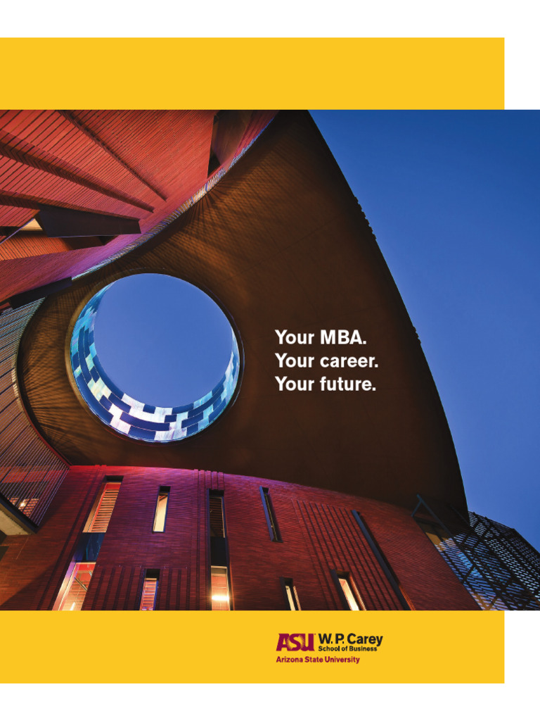 MBA Brochure | PDF | Arizona State University | Master Of Business ...