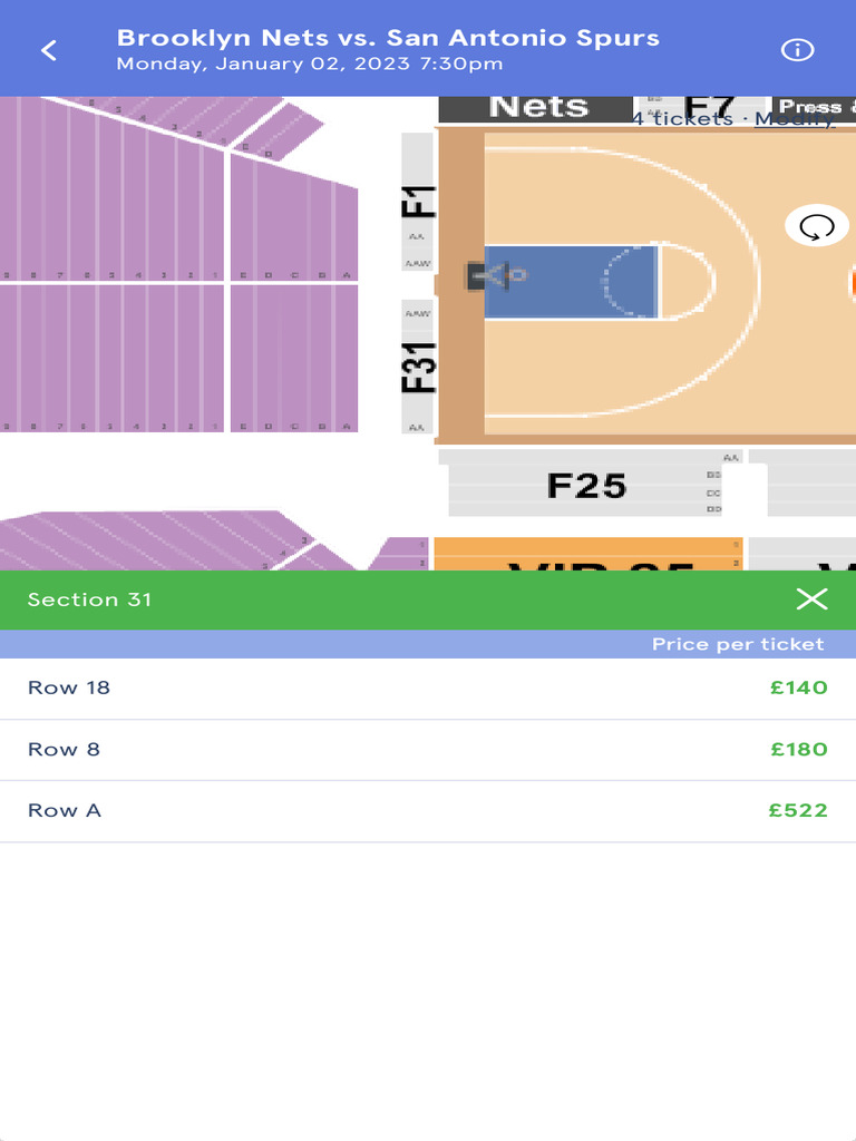 Tickets Brooklyn Nets 01022023 - Hellotickets | PDF