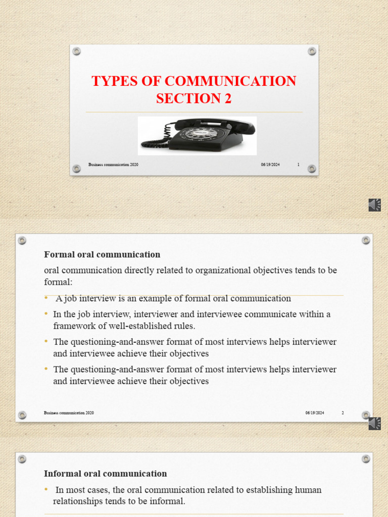 WK 2 Types of Communication Section 2 R | PDF | Communication ...