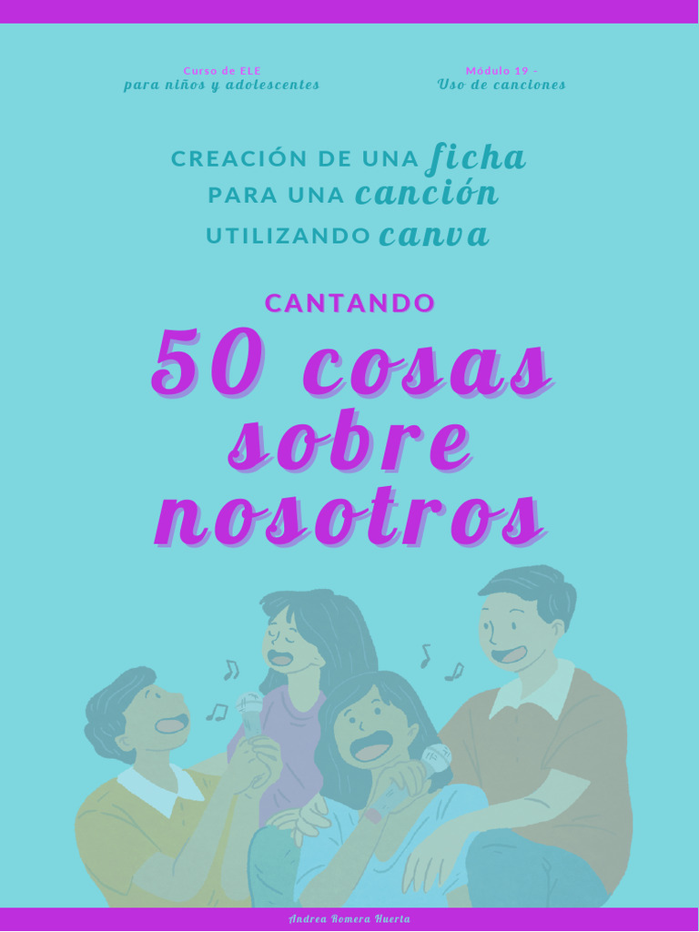 Actividad Con Cancion ELE | PDF | Canciones | Verbo