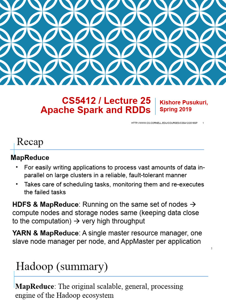 introduction to spark | Download Free PDF | Apache Spark | Apache Hadoop