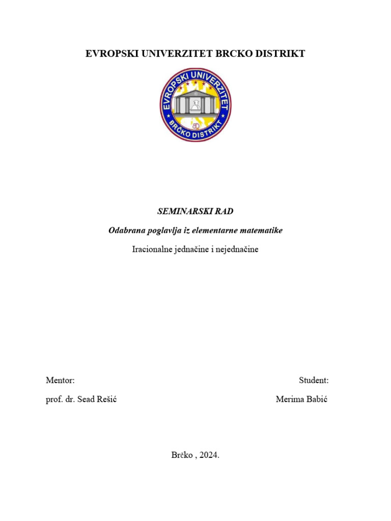 Elementarna matematika | PDF