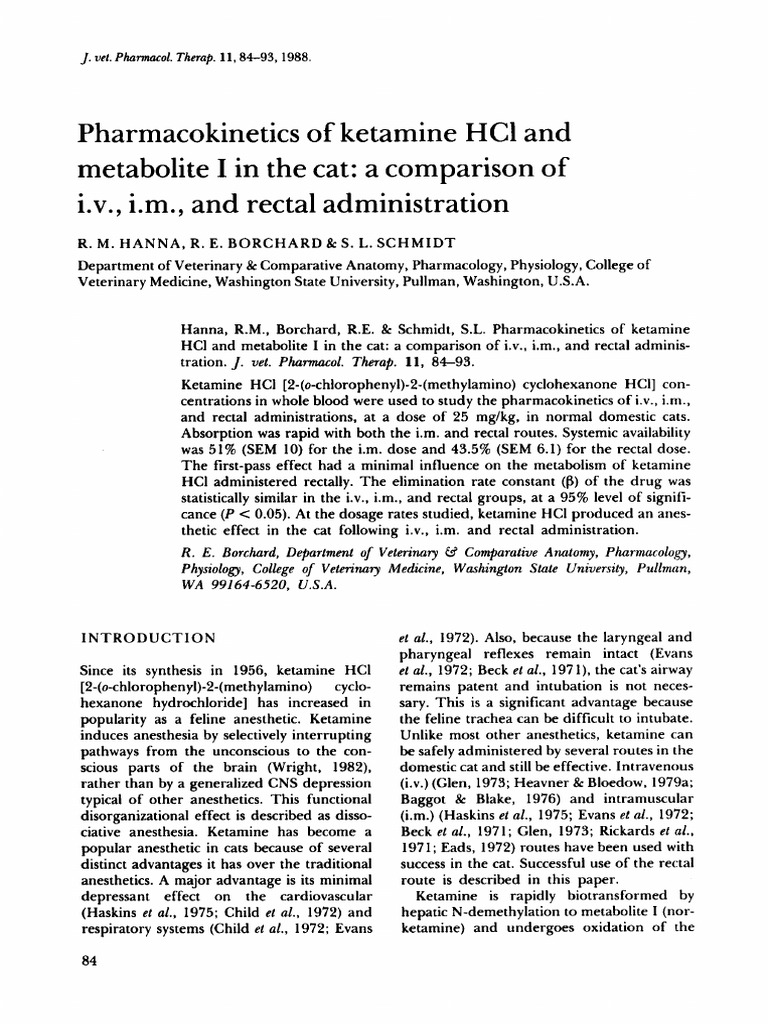 Farmacocinesis de La Keta | PDF | Pharmacokinetics | Intravenous Therapy