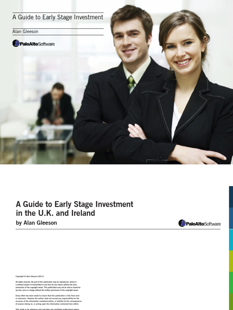 A Guide To Early Stage Investment Pdf Venture Capital Corporate