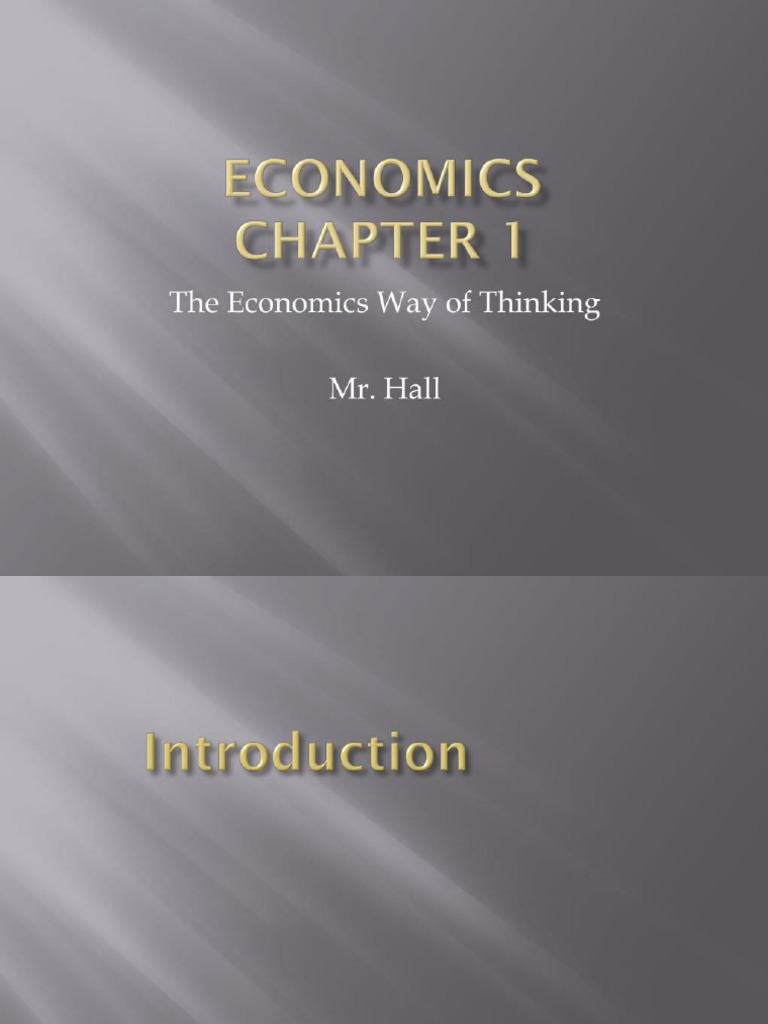 Economic 1 | PDF