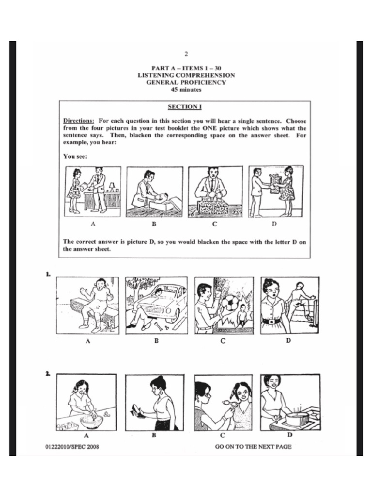 CSEC French P1-Specimen | PDF