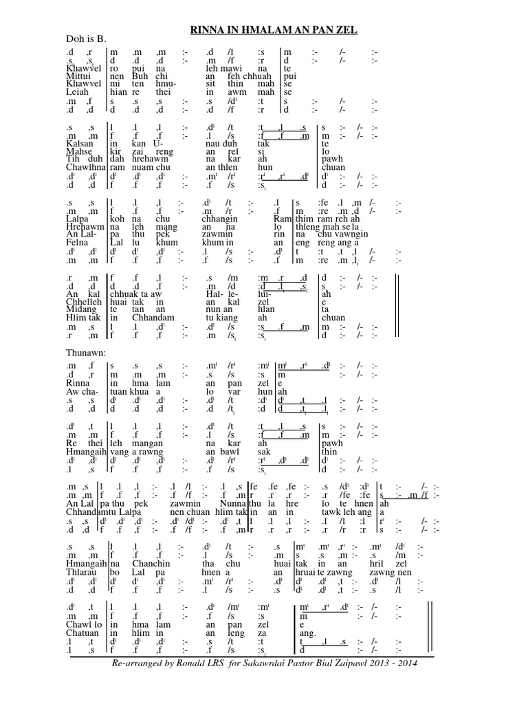 Rinna in Hmalam An Pan Zel e | PDF | Language Arts & Discipline | Foreign Language Studies