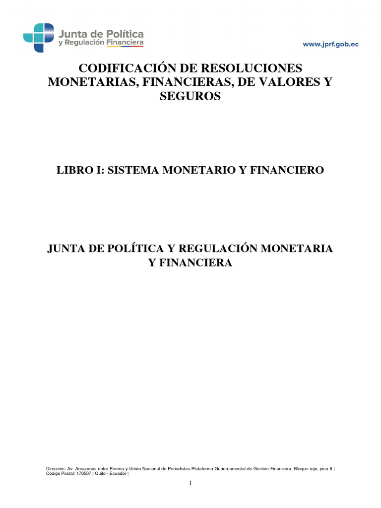 LIBRO I Codificacion JPRF Actualizado Res. 0104 15-03-2024 | PDF ...