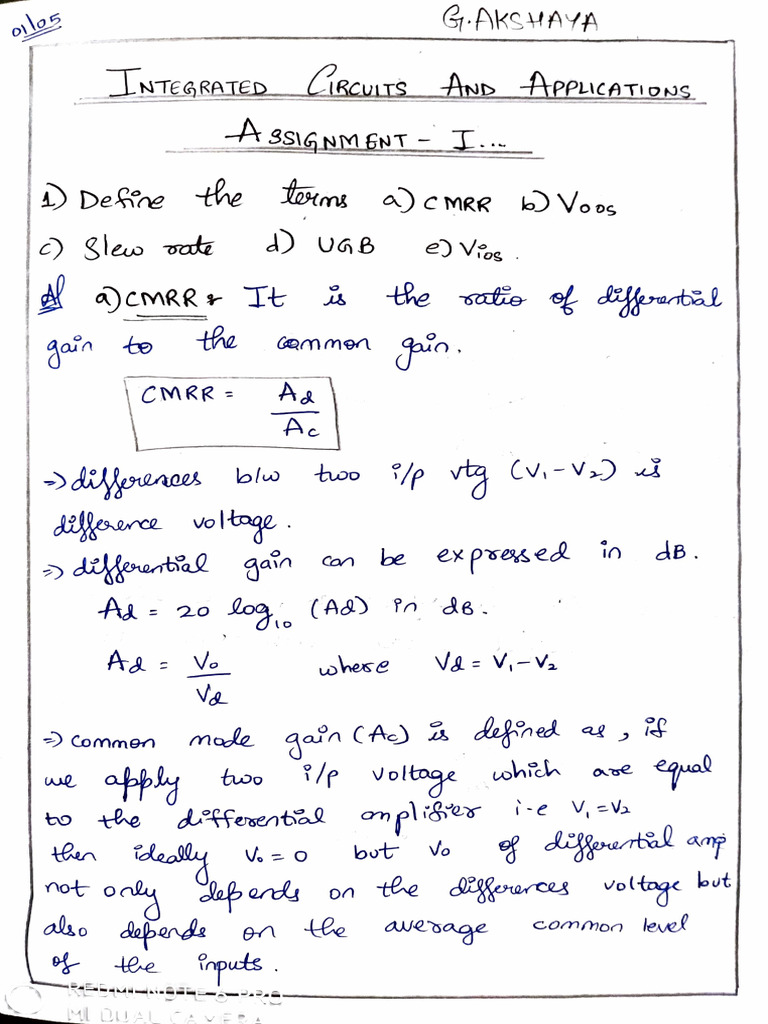 Ica Assignment 1 | PDF