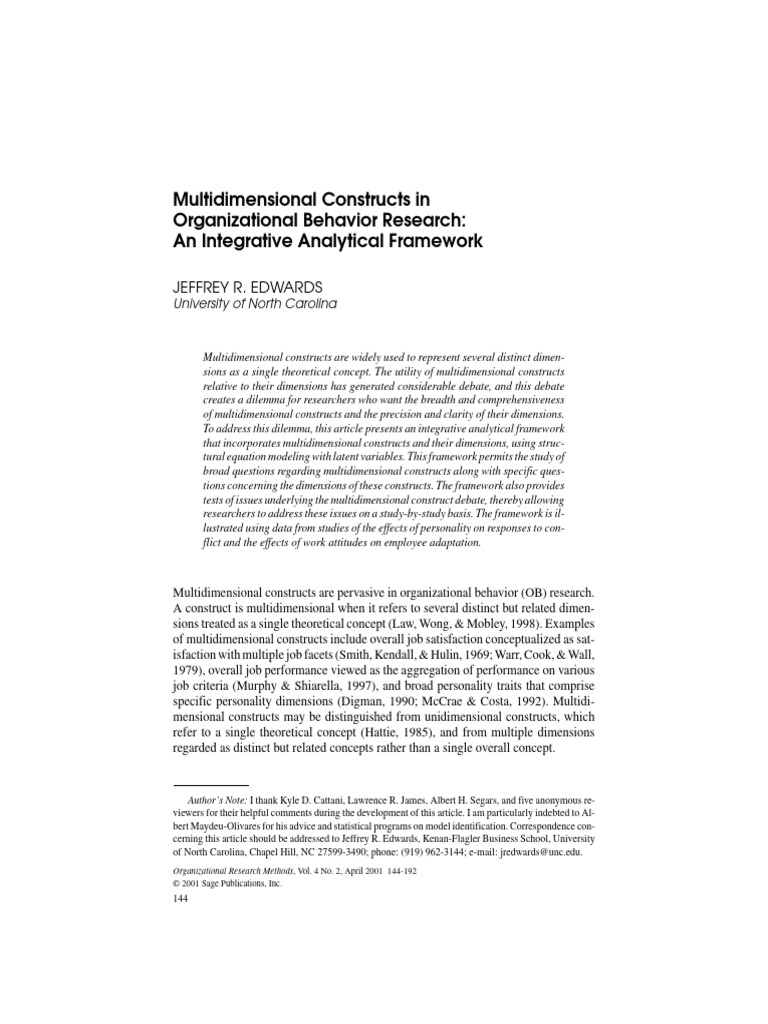 Edwards 2001 A | PDF | Validity (Statistics) | Equations