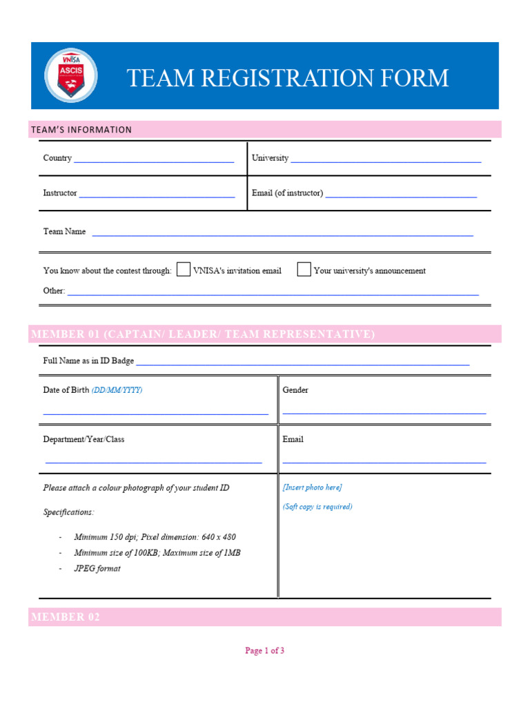 ASCIS 2023 - Registration Form | PDF | Computer Graphics | Digital ...