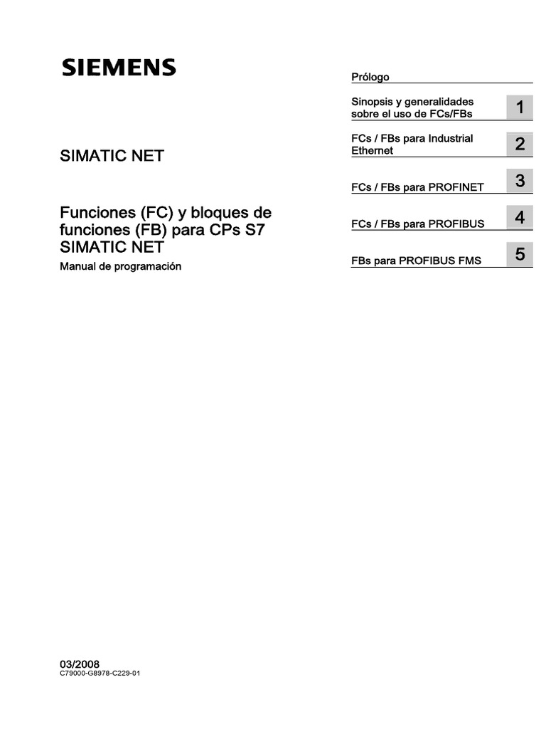 Funciones (FC) y Bloques de Programacion Siemens para Cps Simatic Net EMERSON EDUARDO RODRIGUES ...