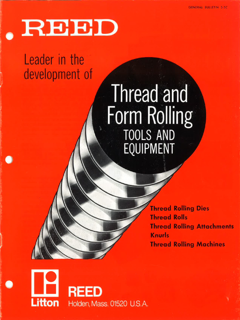 Reed Thread & Form Rolling Tools & Equipment Catalog | PDF