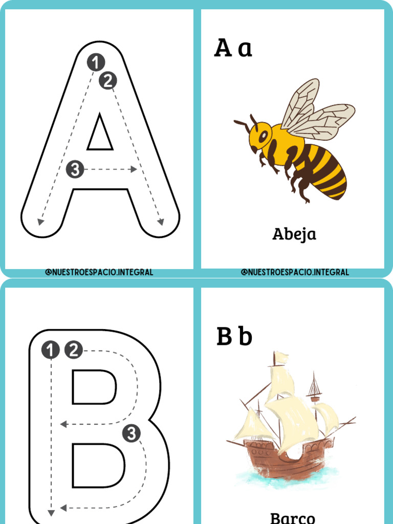 Flashcards del Abecedario en PDF | PDF