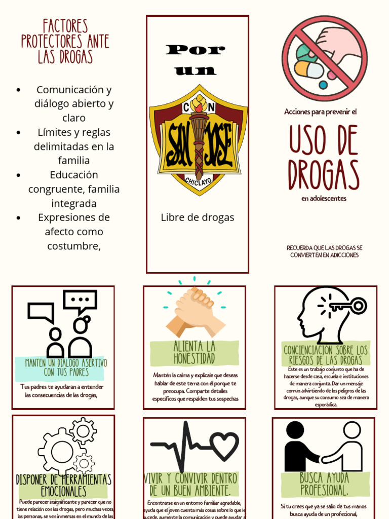 Folleto Tríptico No A Las Drogas | PDF | Drogas | Ciencias del comportamiento