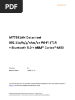MT6631 Wi-Fi IC Datasheet Overview | PDF | Wi Fi | Bluetooth