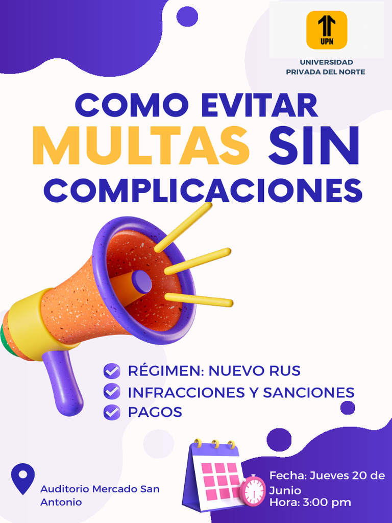 Poster Anuncio Importante Moderno Creativo Azul | PDF | Ciencias ...