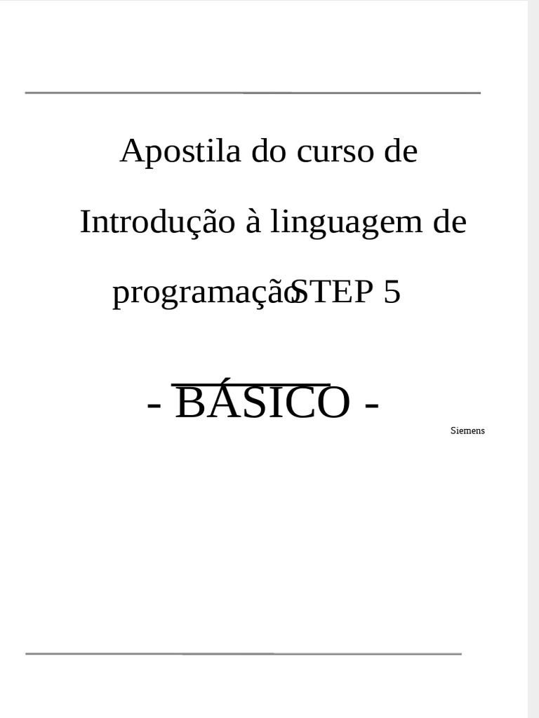 Vdocuments - MX Step 5 Siemens Apostila Do Curso Basico | Download ...