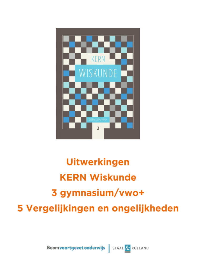 VG3 Uitwerkingen H5 | PDF