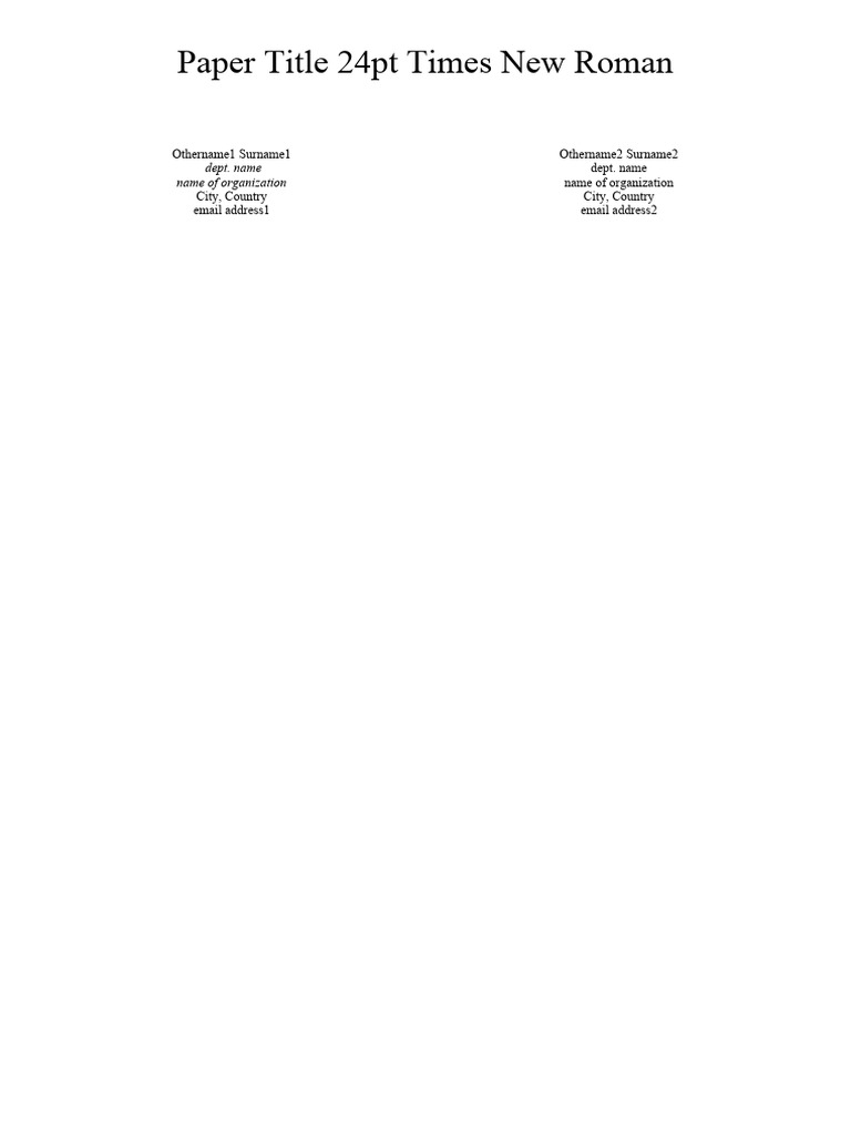 A4 Paper Formatting Template Guide | PDF | Microsoft Word | Writing