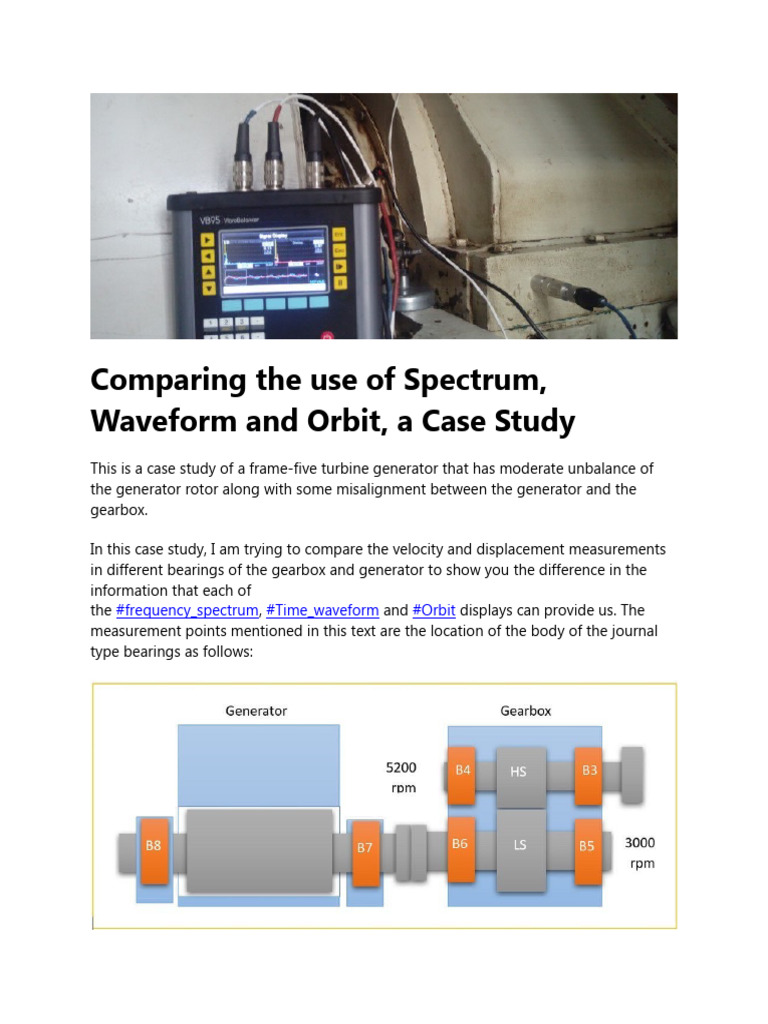 Vibration Analysis: Spectrum vs. Orbit | PDF | Orbit | Frequency