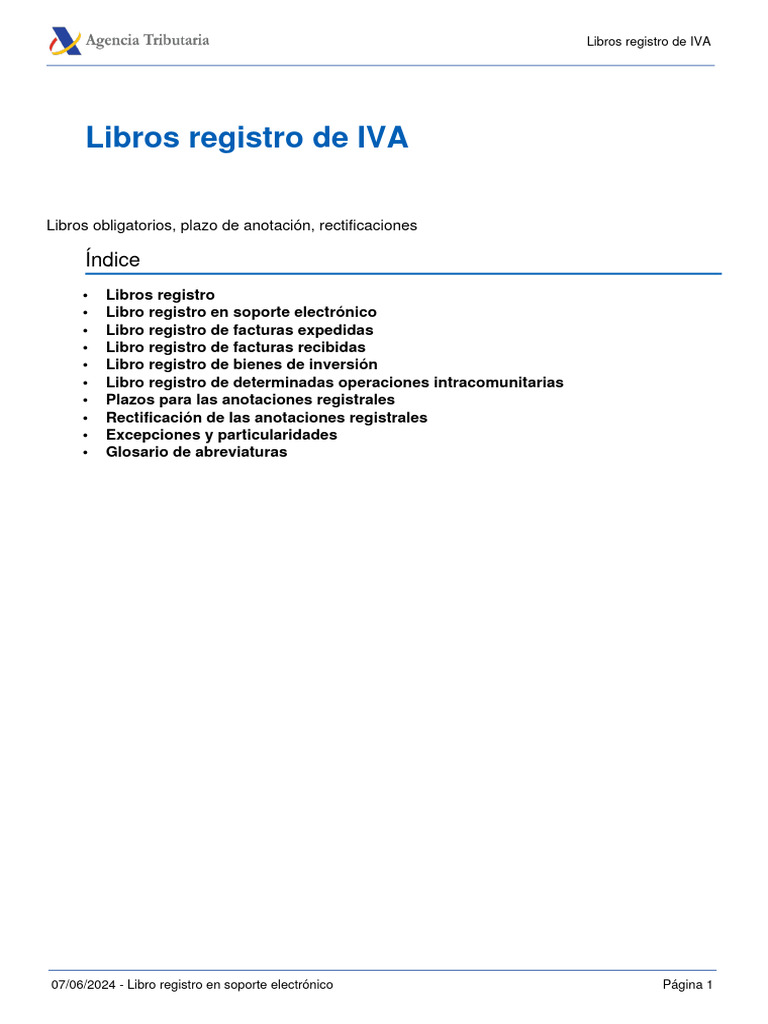 Libros Registro de IVA | PDF | Contabilidad | Factura